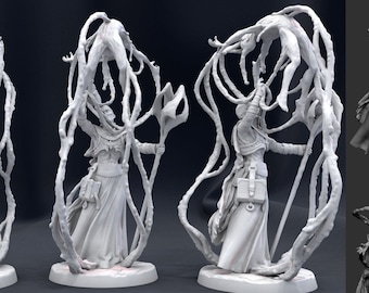 Lich Undead Female Wizard 28mm 3D Resin Printed Miniature - Etsy