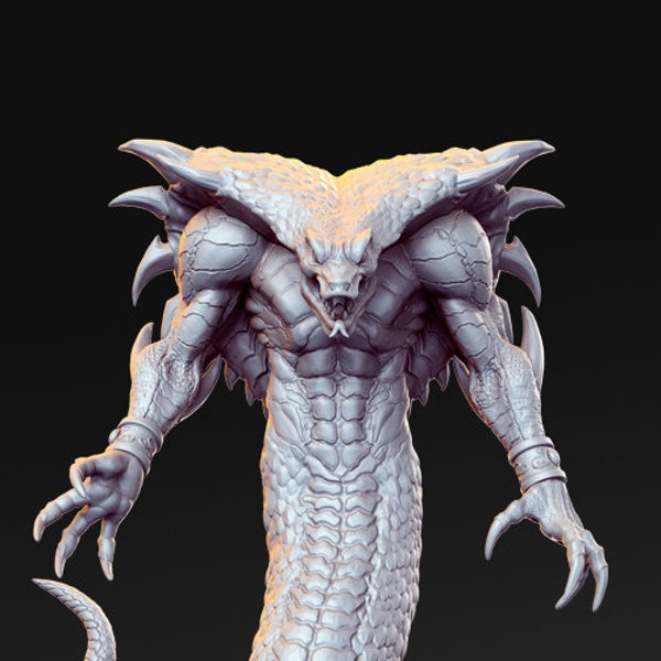 Naga Dnd Miniature - Etsy