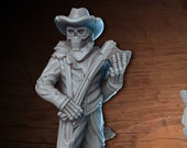 Undead Skeleton Cowboy 28mm 32mm D&D 3D Resin Print Miniature | Etsy