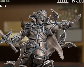 Lucien Vampire Count Dnd Boss Midnight Curse 28mm Miniatures for ...