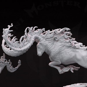 Burning Ram Fire Elemental 28mm 3D Resin Print Miniature Dungeons and ...