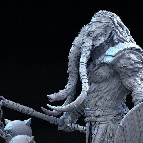 Giant Mammothodon 28mm Loxodon Mini Resin Miniature D&D - Etsy