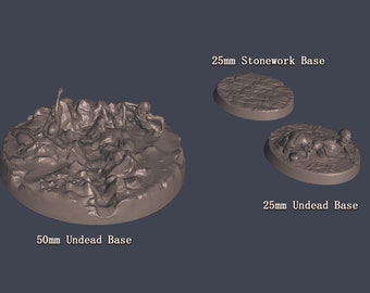 3d Printed Mini Bases - Etsy