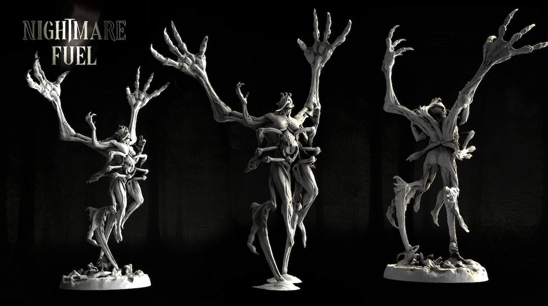 Flayed Aberration Large Nightmare Fuel 28mm 32mm D&D Resin Miniature ...