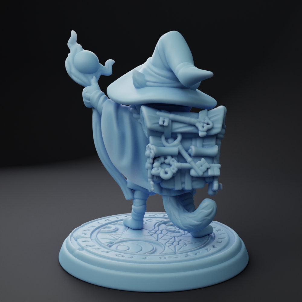 Callum Cat Wizard Ardling or Tabaxi Mage Mini D&D Resin 28mm - Etsy