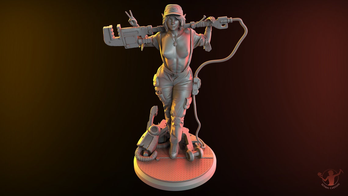 Elf Anime Mech Engineer Saskia Willows Engineered Curves - Etsy