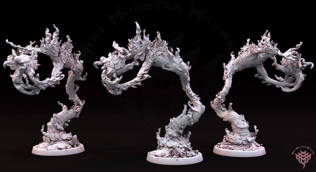Fire Elemental Construct 28mm 3D Resin Print Miniature Dungeons and ...
