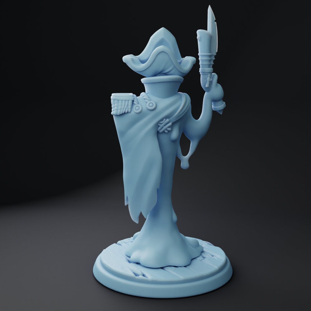 Plasmoid Ship's Captain Slime Mini D&D Resin 28mm or 32mm Miniature ...