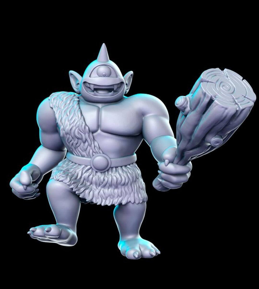Giant DQ Animated Cyclops Monster 28mm 32mm D&D Resin Miniature ...