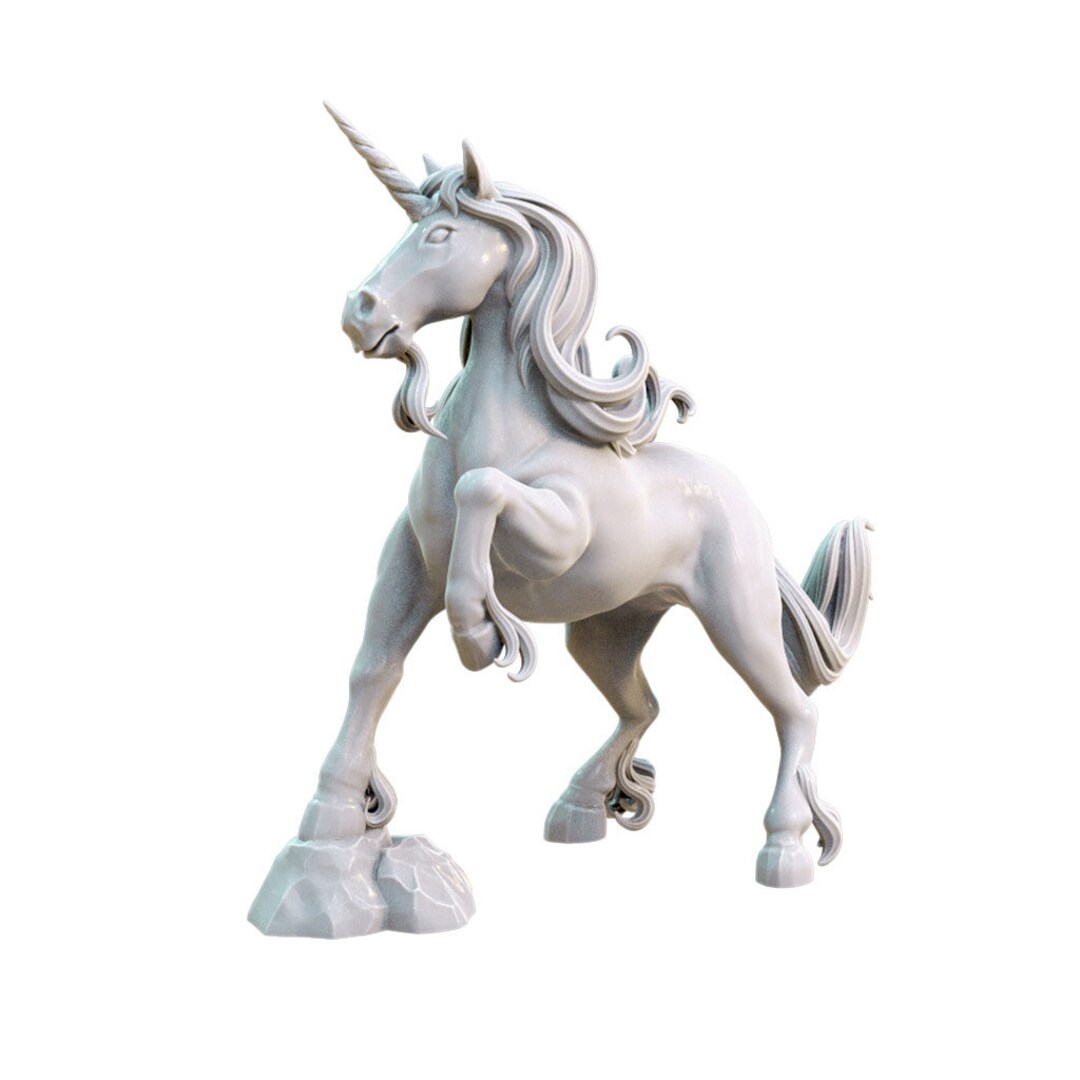 Unicorn Magical D&D Mini Resin 28mm 32mm Miniature Dungeons and Dragons ...