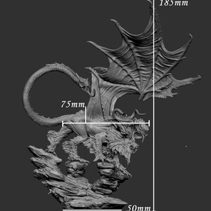 Chimera Adult and Young D&D 3D Printed Resin Miniatures | Dungeons and ...