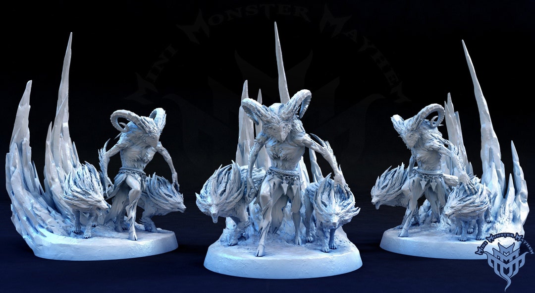 Arctic Owl Wanderer Wolf Rime of the Frost Maiden Ice Miniatures ...