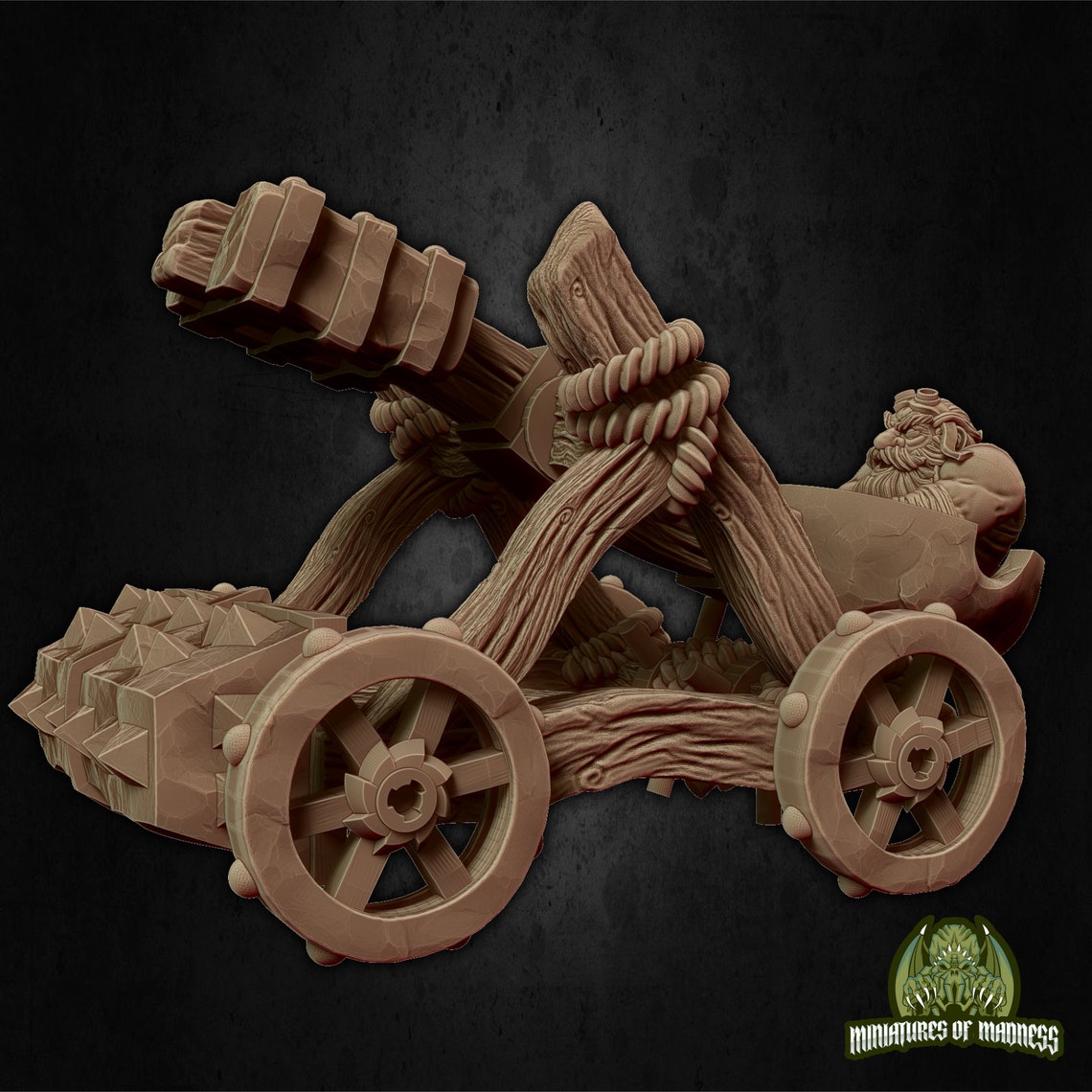 Dwarf-pult Dwarven Catapult 28mm and 32mm D&D 3D Resin Printed ...