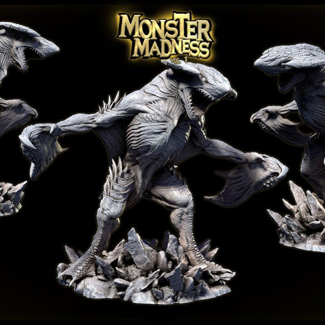 Huge Atlas Shredder Shark Elemental Miniature by Mini Monster Mayhem ...