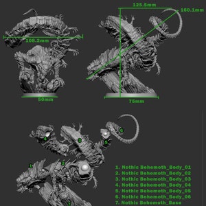 Nothic Behemoth Gargantuan Aberration Monster 3D Printed Creature ...