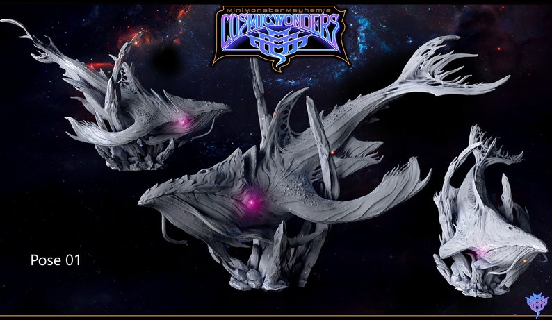 Cosmic Megaptera Living Spelljammer Ships Miniature Dungeons - Etsy