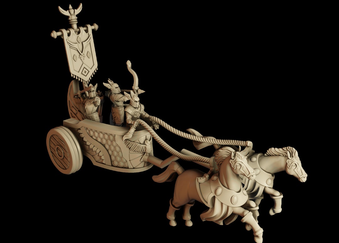 Elven Chariot Crew 28mm / 32mm D&D 3D Resin Printed Miniature - Etsy