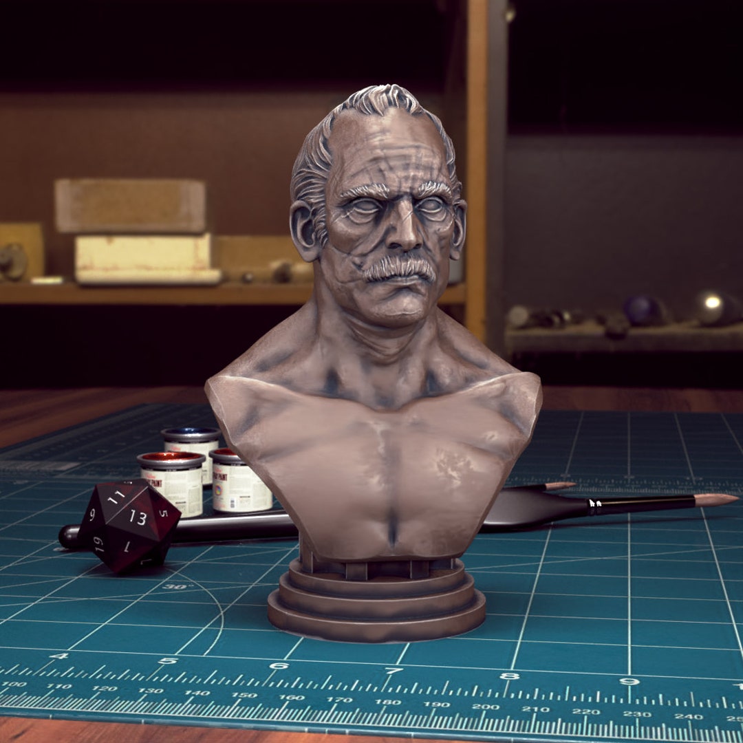 Male Head Bust Resin Minis D&D Dungeons and Dragons Pathfinder Dnd ...