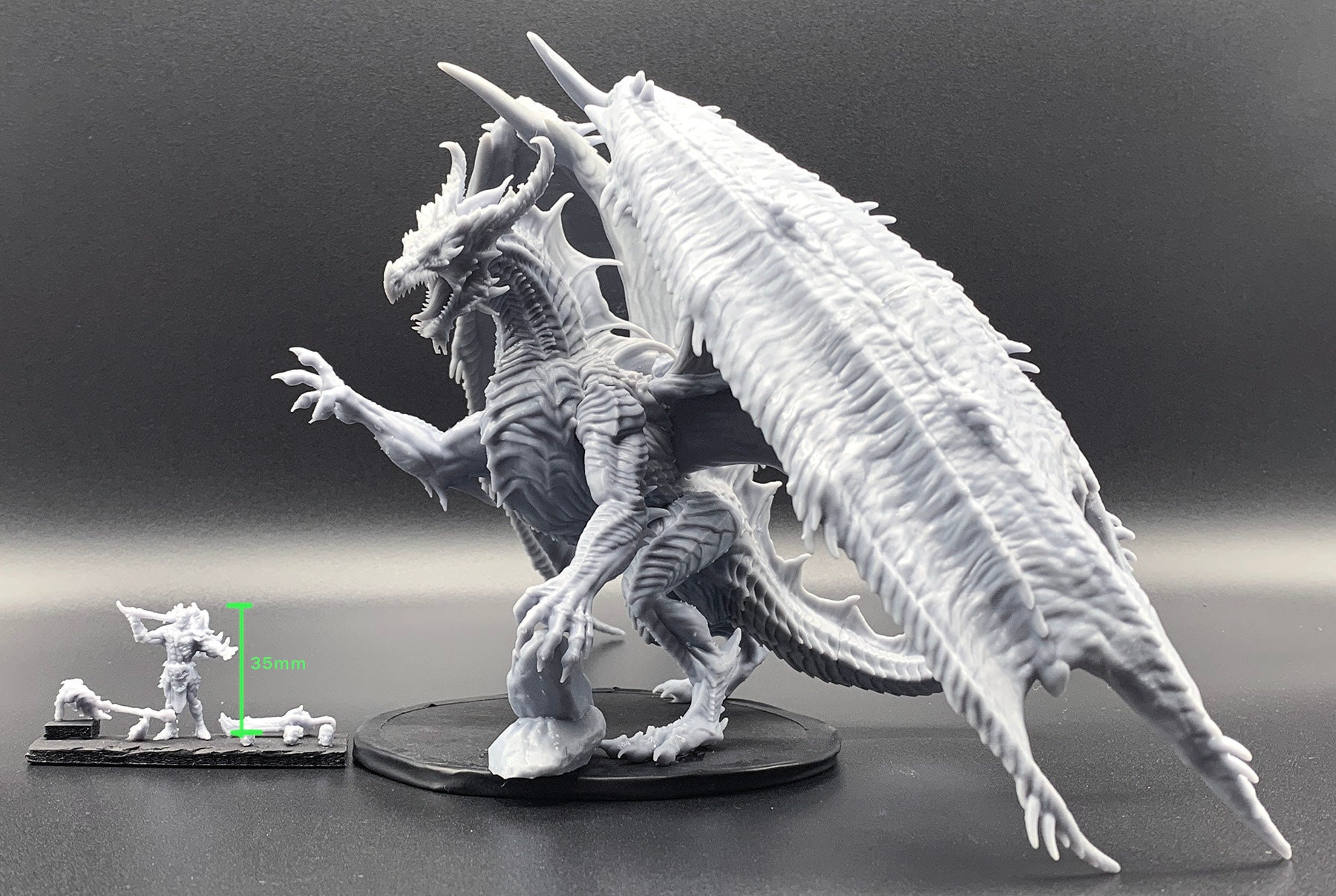 Red Dragon Gargantuan Huge Large and Medium Sizes 3D Resin Printed ...