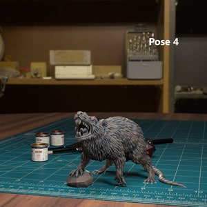 Giant Rats 28mm or 32mm D&D Resin Miniature Dungeons and Dragons ...