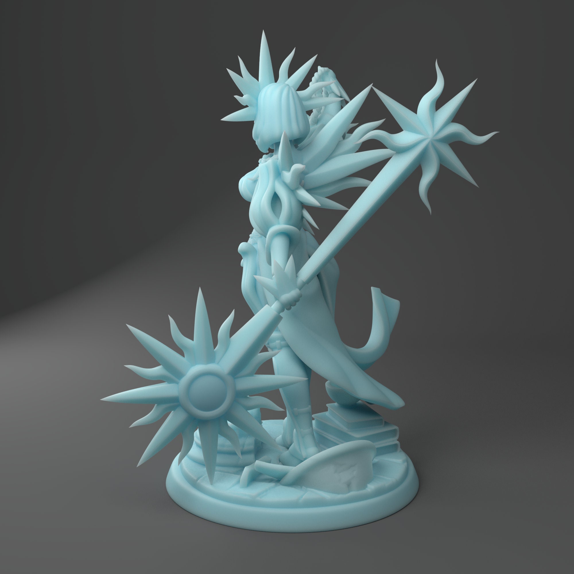 Female Sun Cleric W/holy Symbol D&D 3D Resin Printed 28mm - Etsy