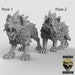 Lion in 4 Poses 28mm 3D Resin Printed Miniatures Dungeons and Dragons ...