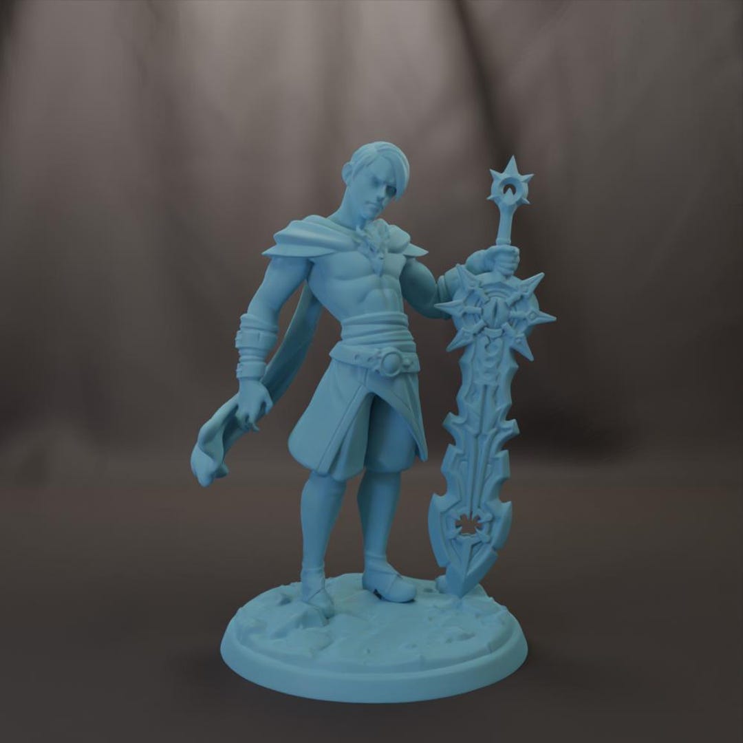 Norben Pinup Male Barbarian Mini D&D Resin 28mm 32mm or 54mm Miniature ...