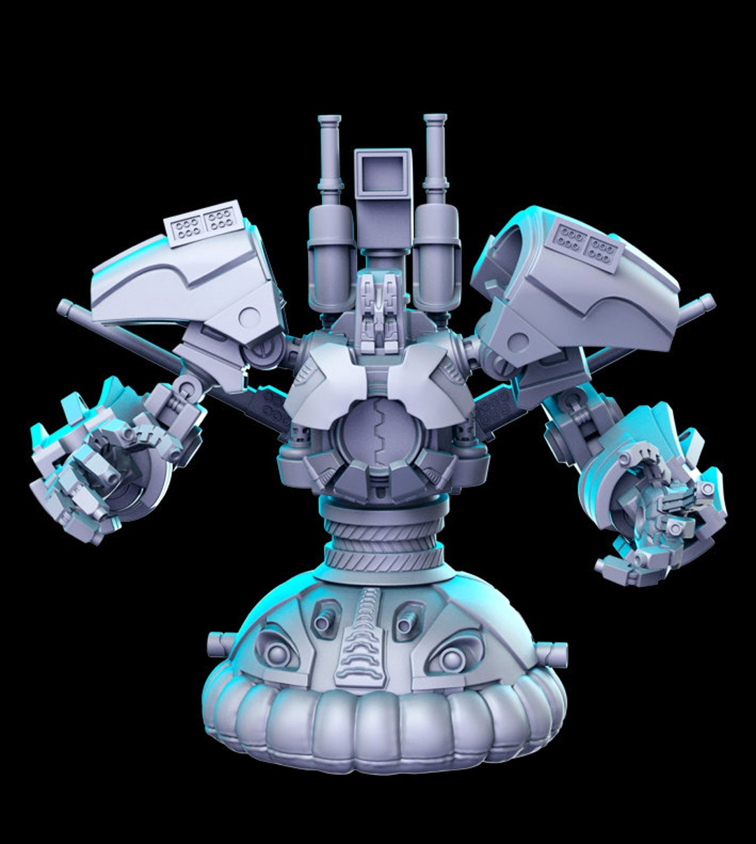 Airbuster Mech Turret D&D Resin 32mm 28mm Miniature Dungeons and ...