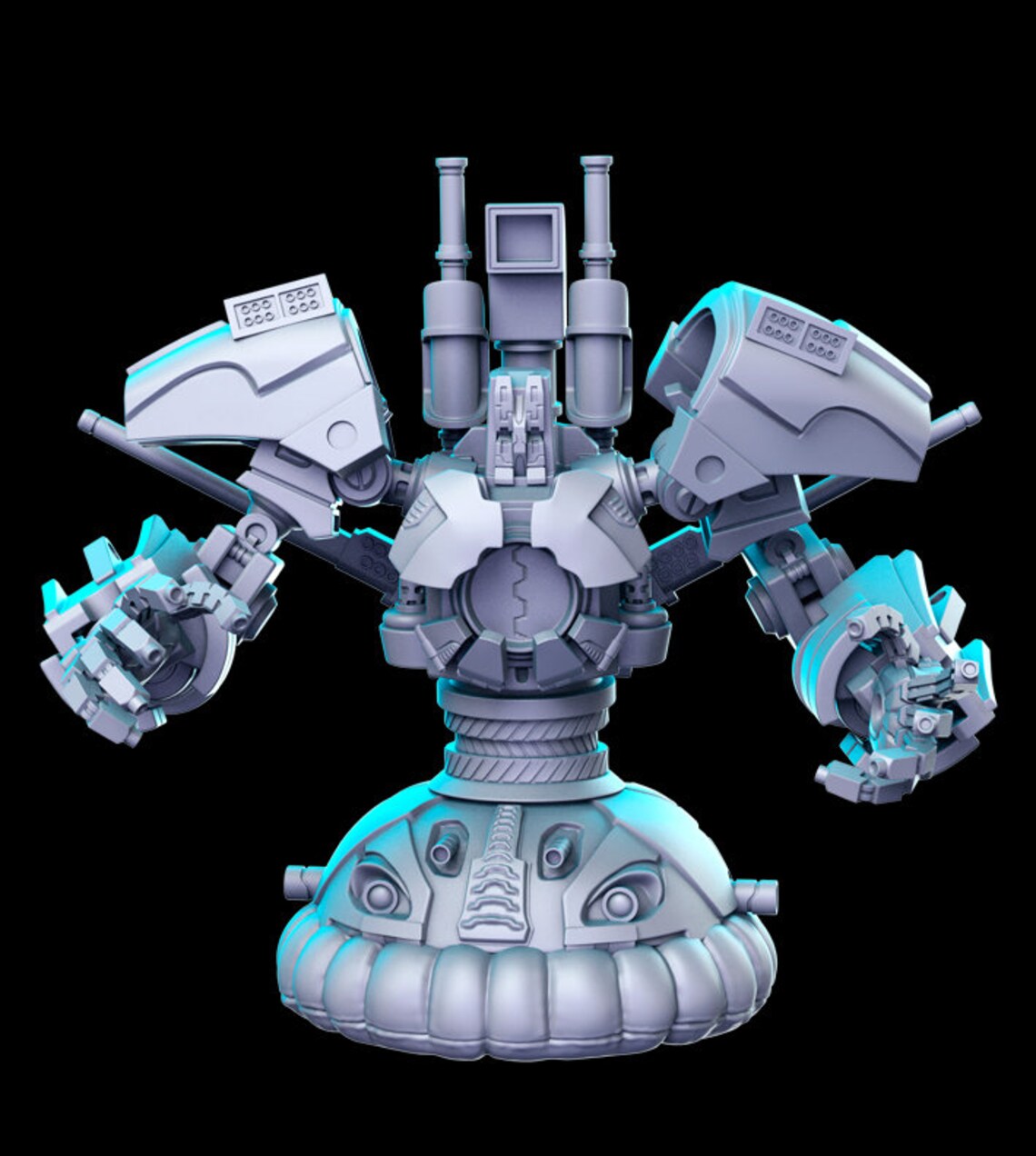 Airbuster Mech Turret D&D Resin 32mm 28mm Miniature Dungeons - Etsy