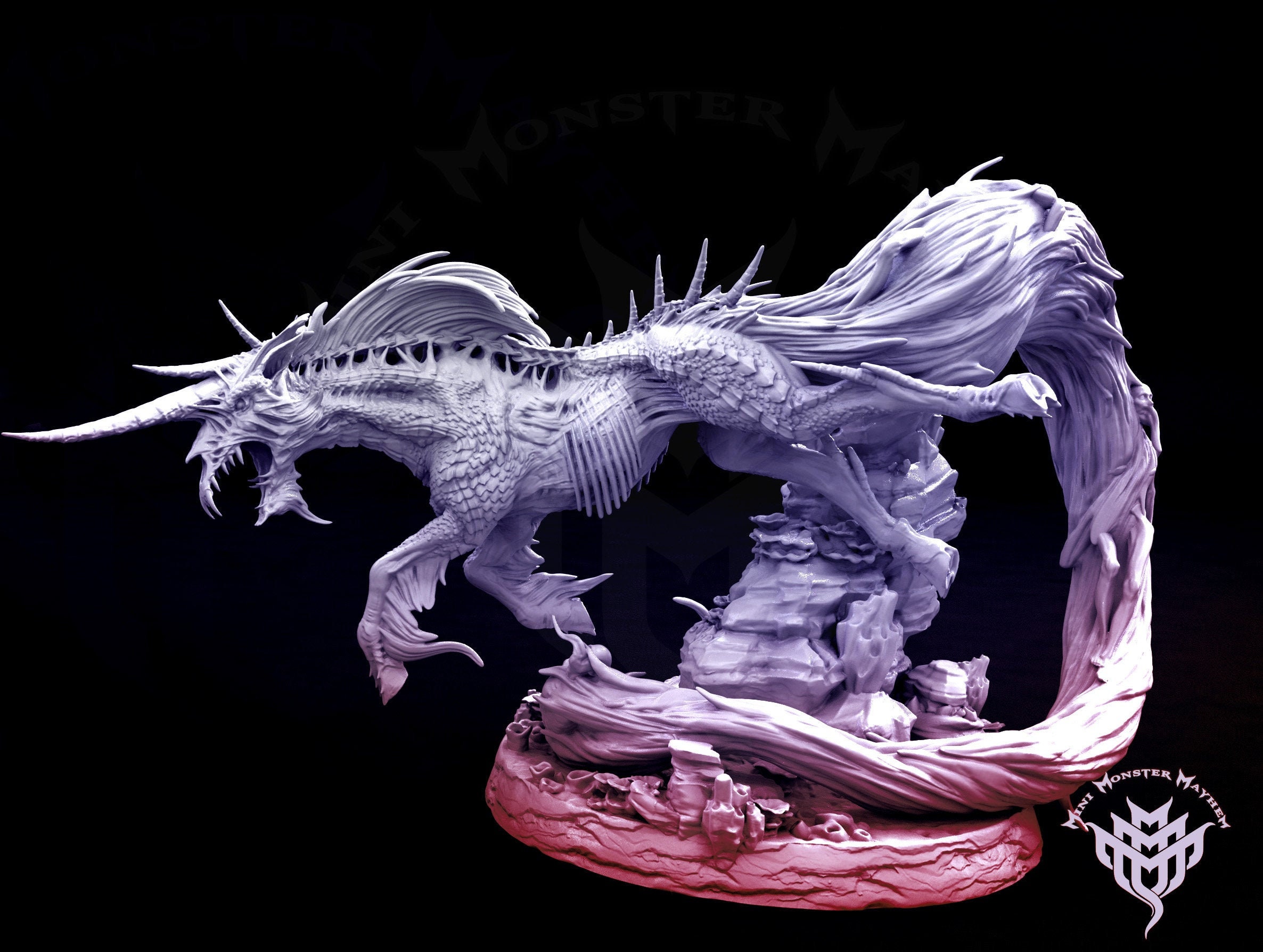 Corrupted Kirin Wrathful Lovecraftian Horror 3D Resin Printed - Etsy