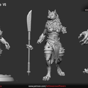Female Werewolves Werewolf Madness 28mm or 32mm Miniatures - Etsy
