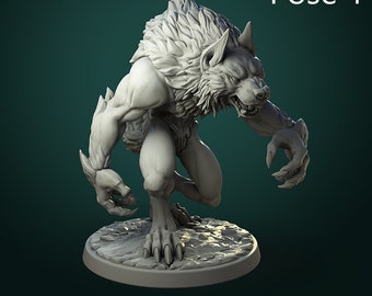 Female Werewolf Set Dnd Miniature 32mm Werewolf Madness - Etsy