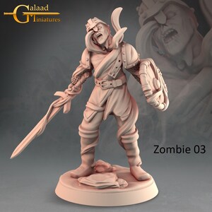 Zombie Horde Undead Horror Miniatures 32mm 28mm Resin Miniature ...