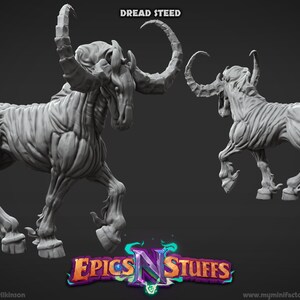 Dread Steed Undead Horse Mount 28mm Scale 3D Miniature D&D Dungeons and ...