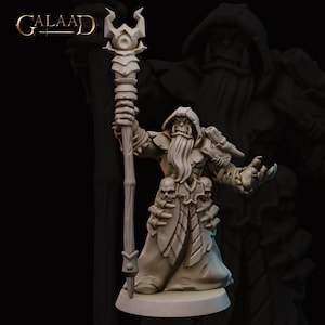 Orc Wizard Half-orc 28mm 32mm Resin Miniature Dungeons and Dragons ...