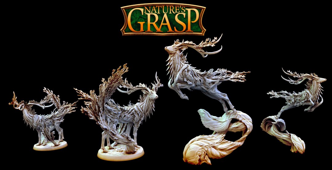 Thicket Stags Animated Plant Creature Miniatures Dungeons and Dragons ...
