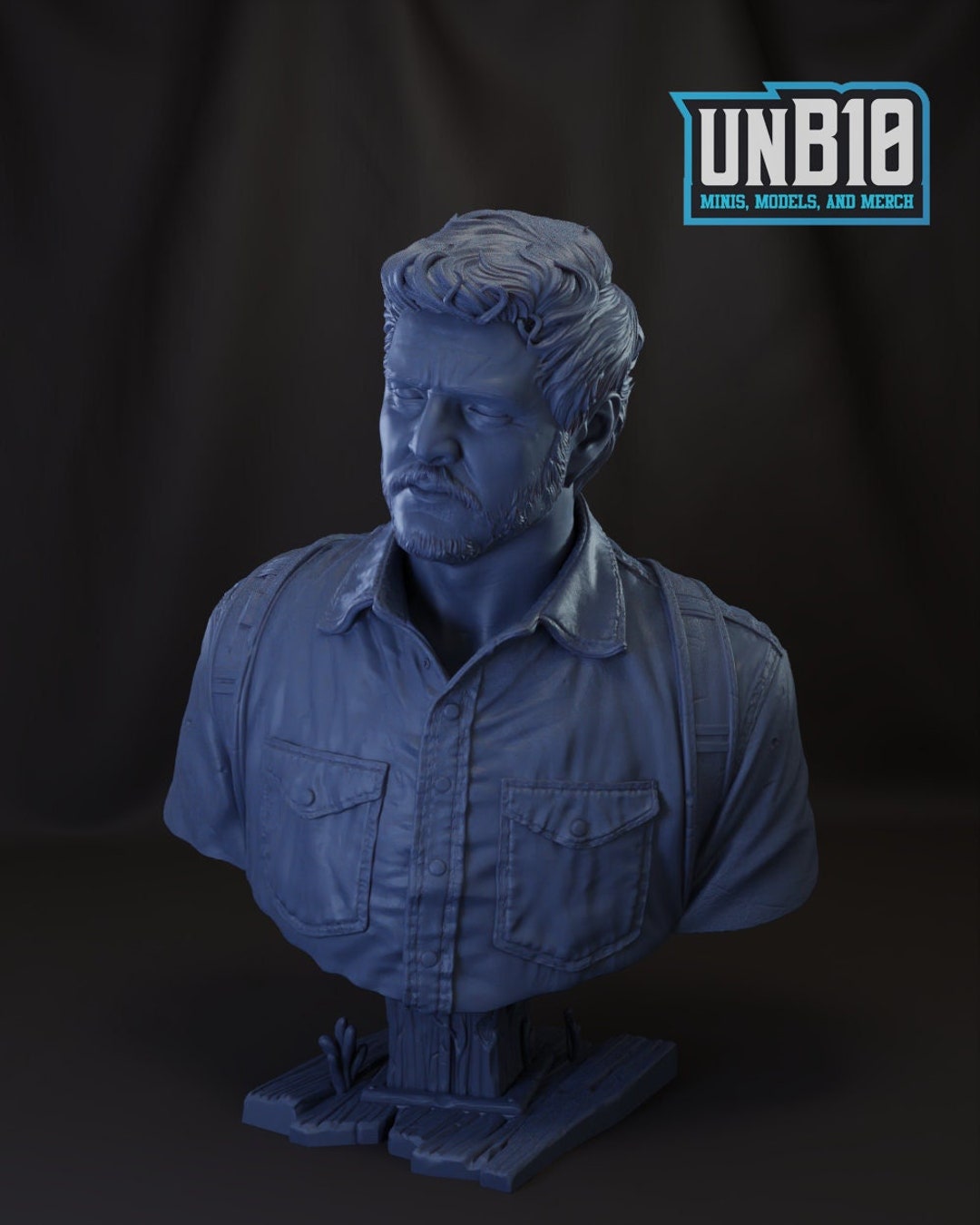 Joel (pedro Pascal) Resin Bust TLOU Zombie Hunter D&D Dungeons and ...