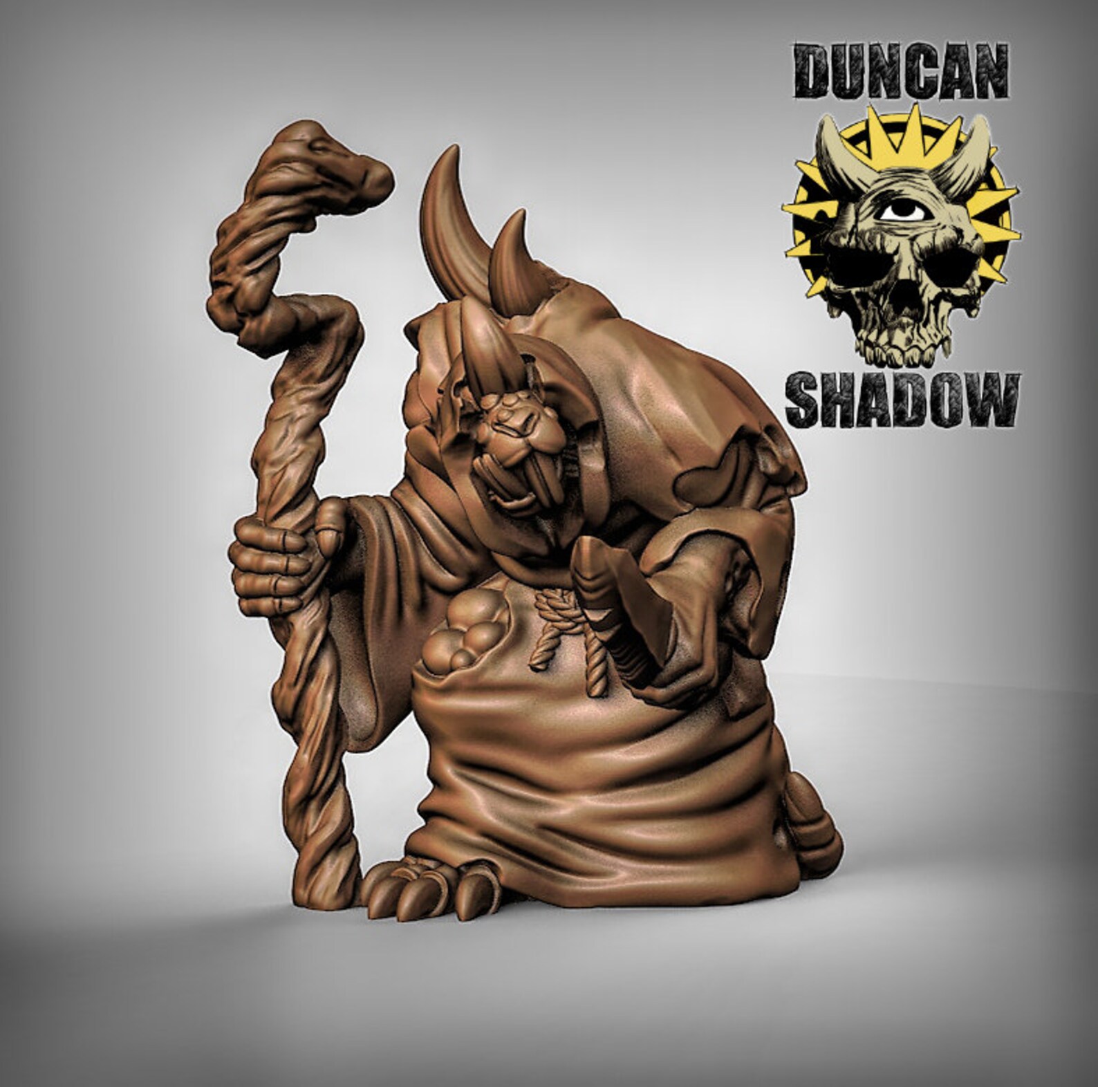 Plague Priest Skaven 28mm or 32mm D&D 3D Printed Miniatures - Dungeons ...