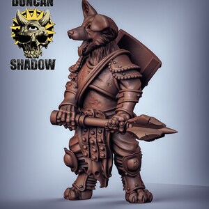 Corgi Fighters Dogs 28mm or 32mm Miniatures 3D Resin Printed D&D ...