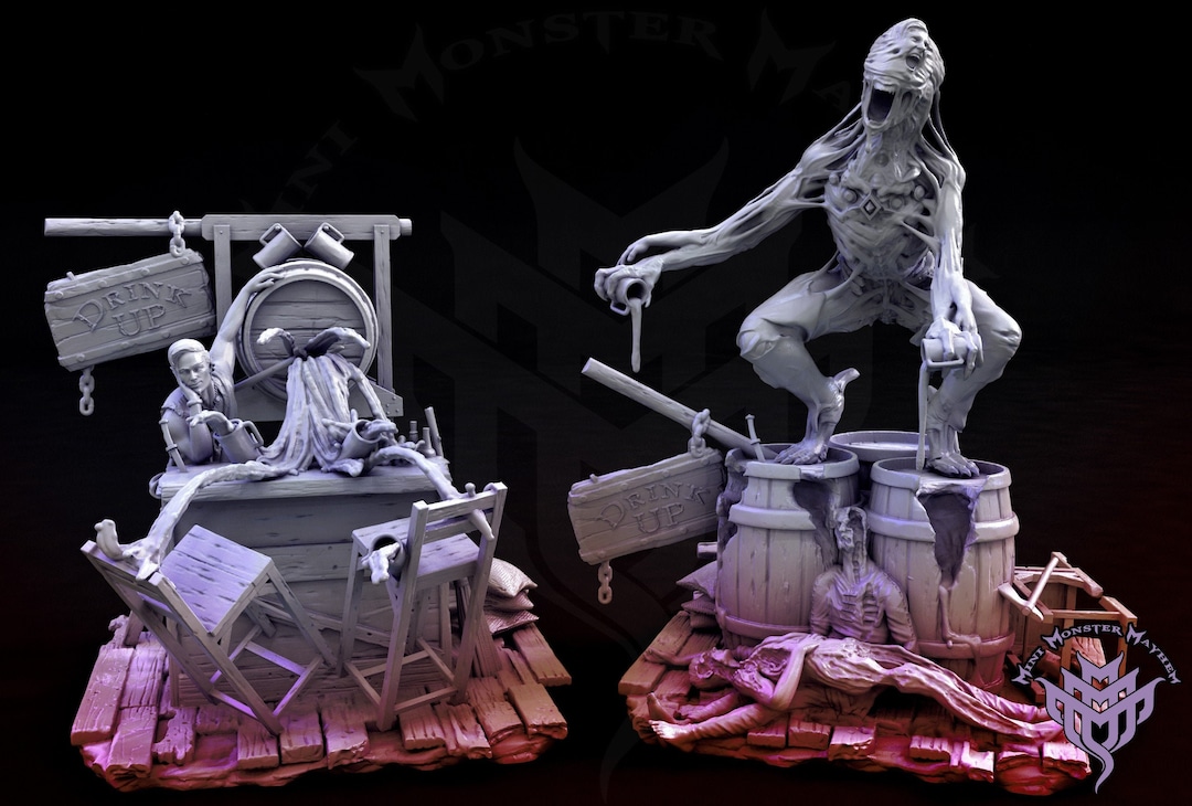 Corrupted Barkeep / Bar Lovecraftian Horror D&D 3D Resin Printed ...