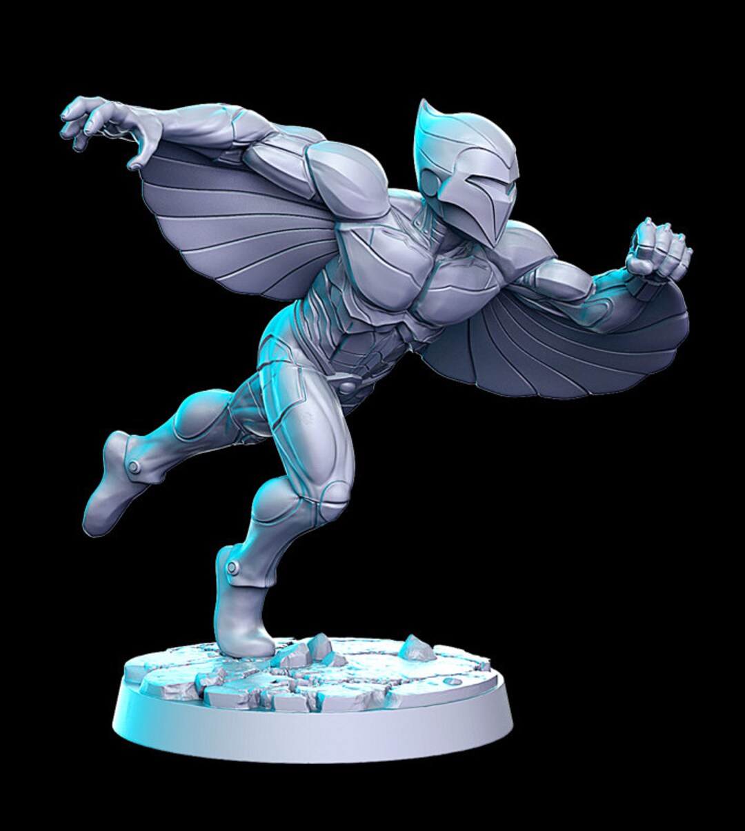 Hawkith Winged Superhero - Wonderful 80s Vol 2 D&D Resin 32mm 28mm ...
