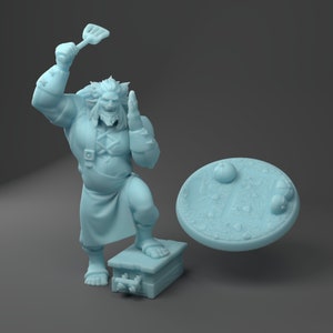 Grub the Firbolg Cook Giant-kin D&D 3D Resin Printed 28mm Miniature ...