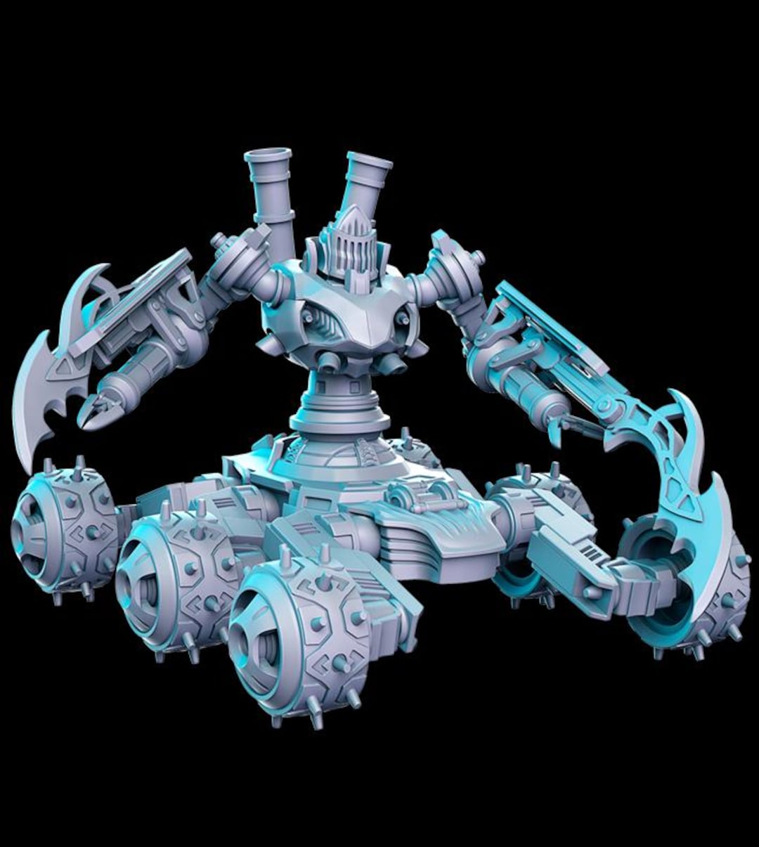 Motor Ball Upright Mech Boss Motorcycle Battle 28mm 32mm D&D Resin ...