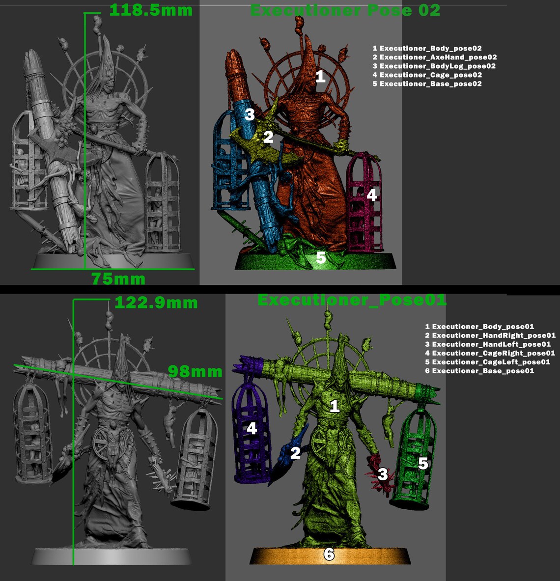 Demonic Executioner Silent Hill Style Monster 3D Resin Printed | Etsy