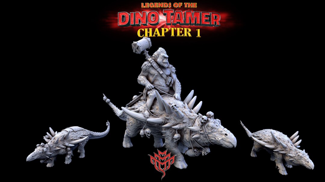 Jojo and His Tanky Anky Dinosaur D&D Monster Miniatures Dungeons and ...