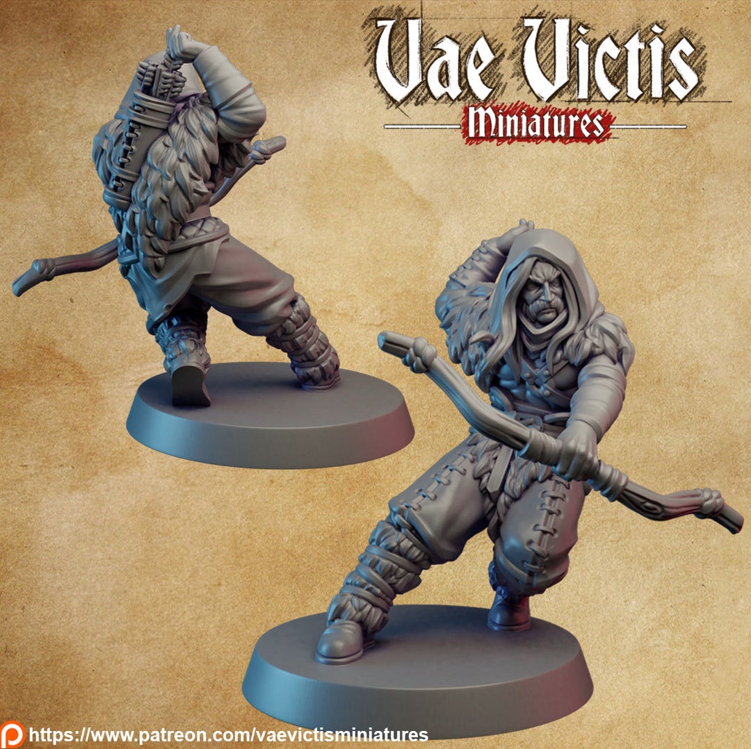 Human Ranger 28mm 32mm D&D Resin Miniature Dungeons and Dragons ...