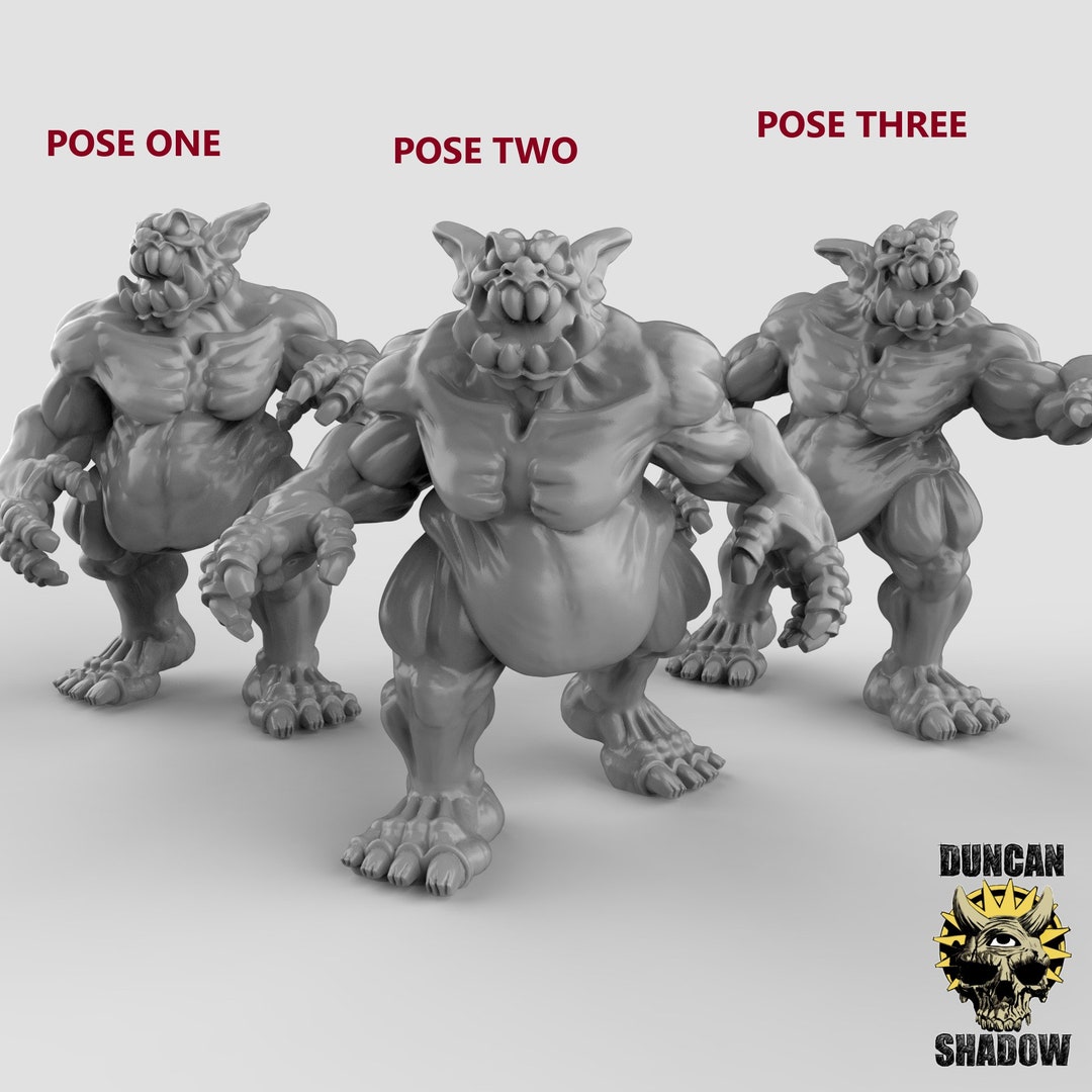 Dretch Fiend Demon 28mm 32mm Resin Miniatures Dungeons and Dragons ...