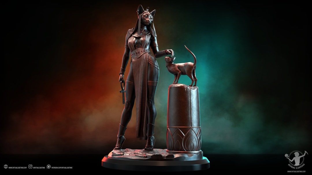 Bastet Egyptian Tabaxi SFW & NSFW 1:10th or 14th Scale Sexy Figure ...
