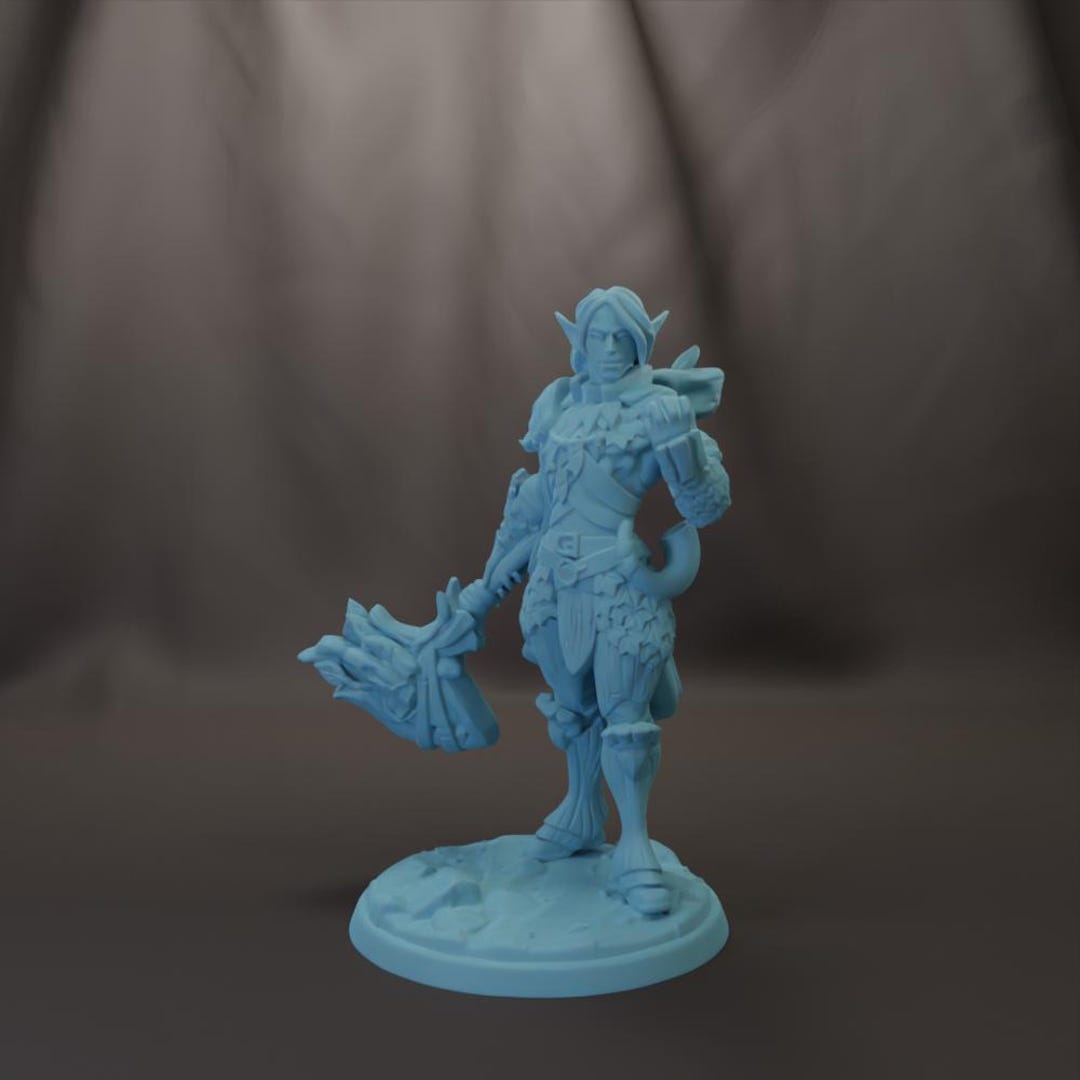 Phaeden Elven Oath of Ancients Paladin D&D 28mm 32mm Miniature Dungeons ...