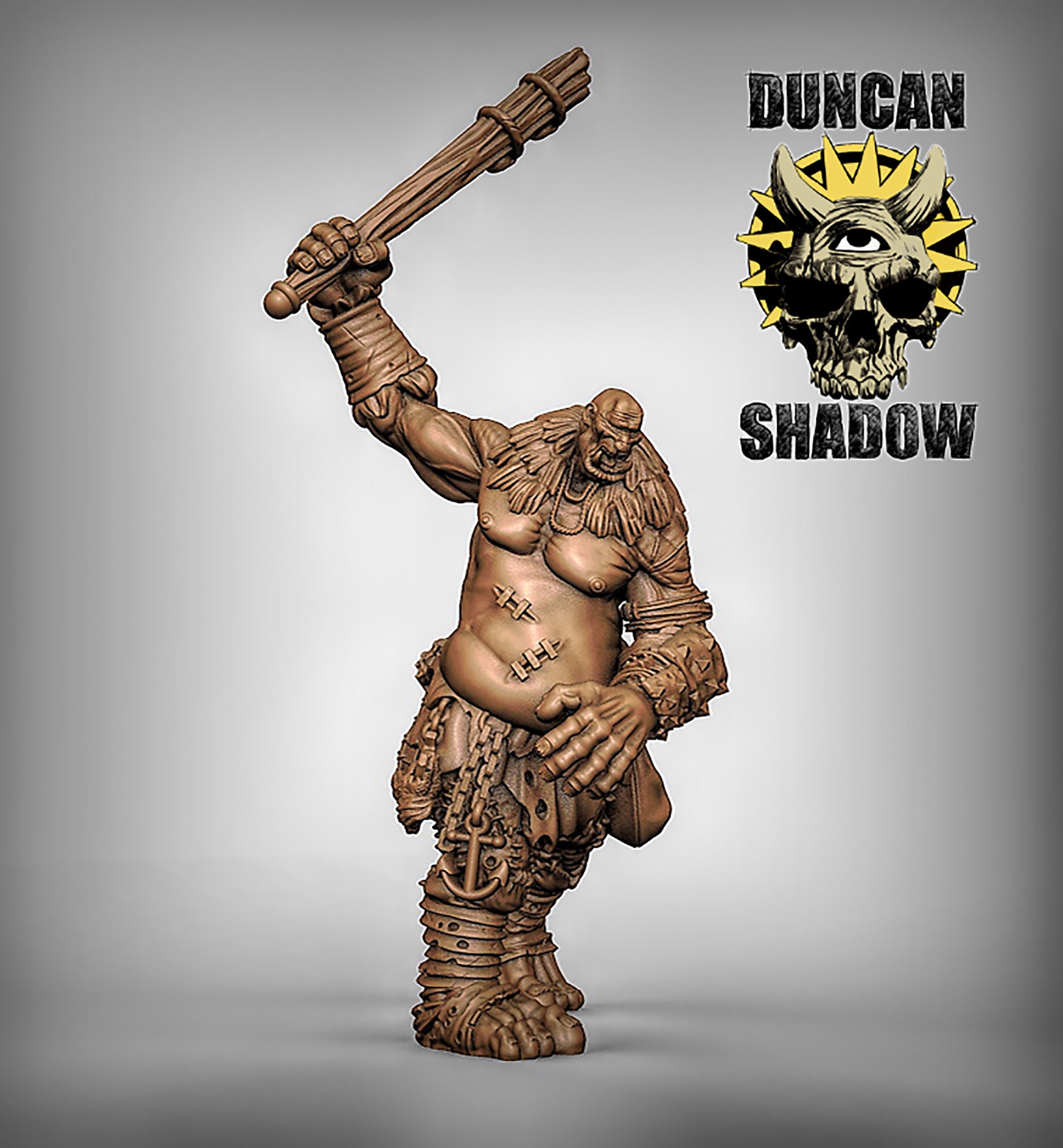 Cyclops Giant D&D Miniature 3D Printed Resin Dungeons and Dragons ...